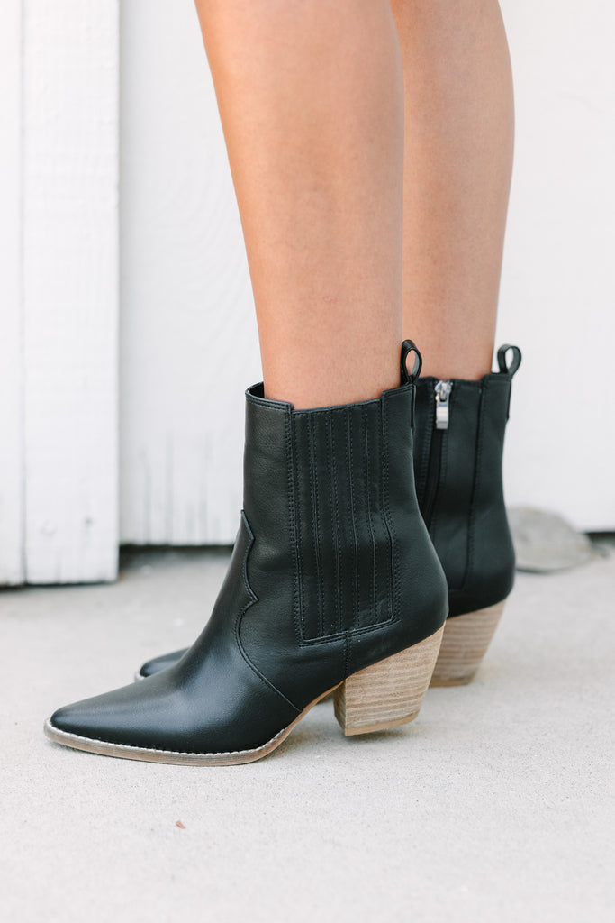 Take Your Bets Black Booties – Shop the Mint