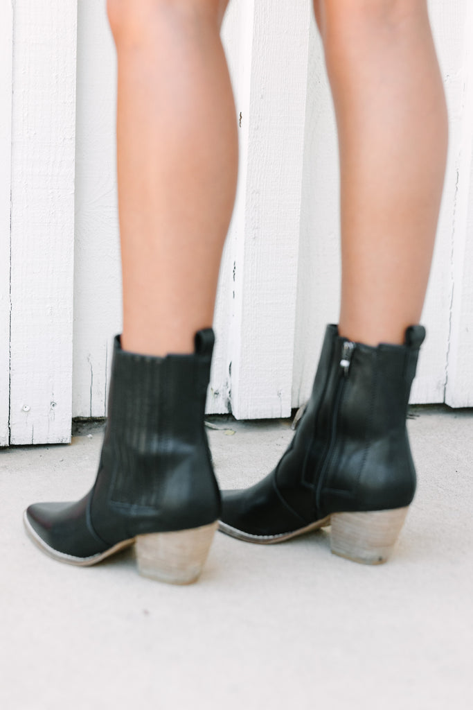 Take Your Bets Black Booties – Shop the Mint