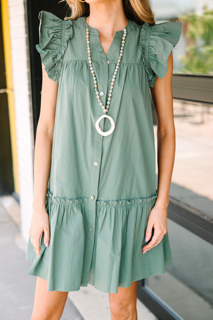 Send You Love Deep Sage Drop Waist Waist – Shop the Mint