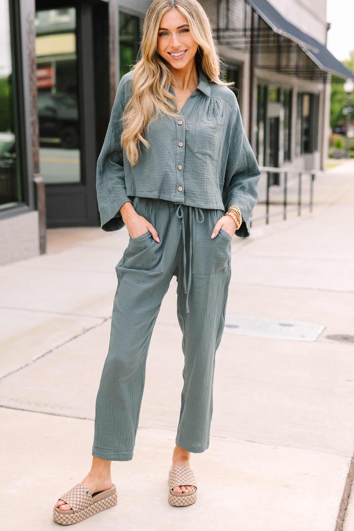 Get It Together Hunter Green Pants Set – Shop the Mint