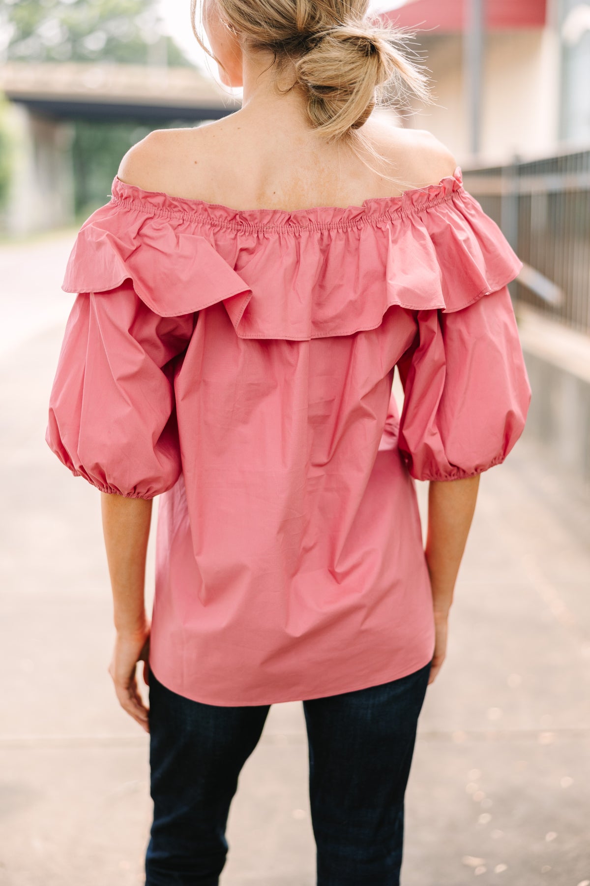 Dreaming Of You Deep Blush Pink Ruffled Blouse – Shop the Mint