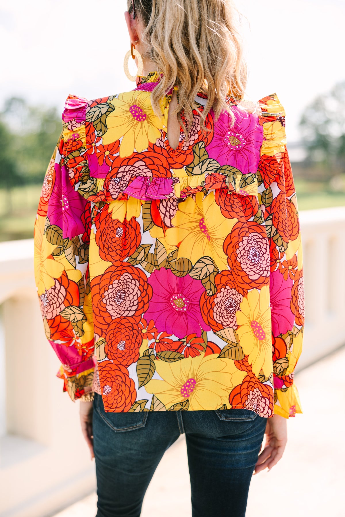 THML: Better Than Ever Yellow Floral Blouse – Shop the Mint