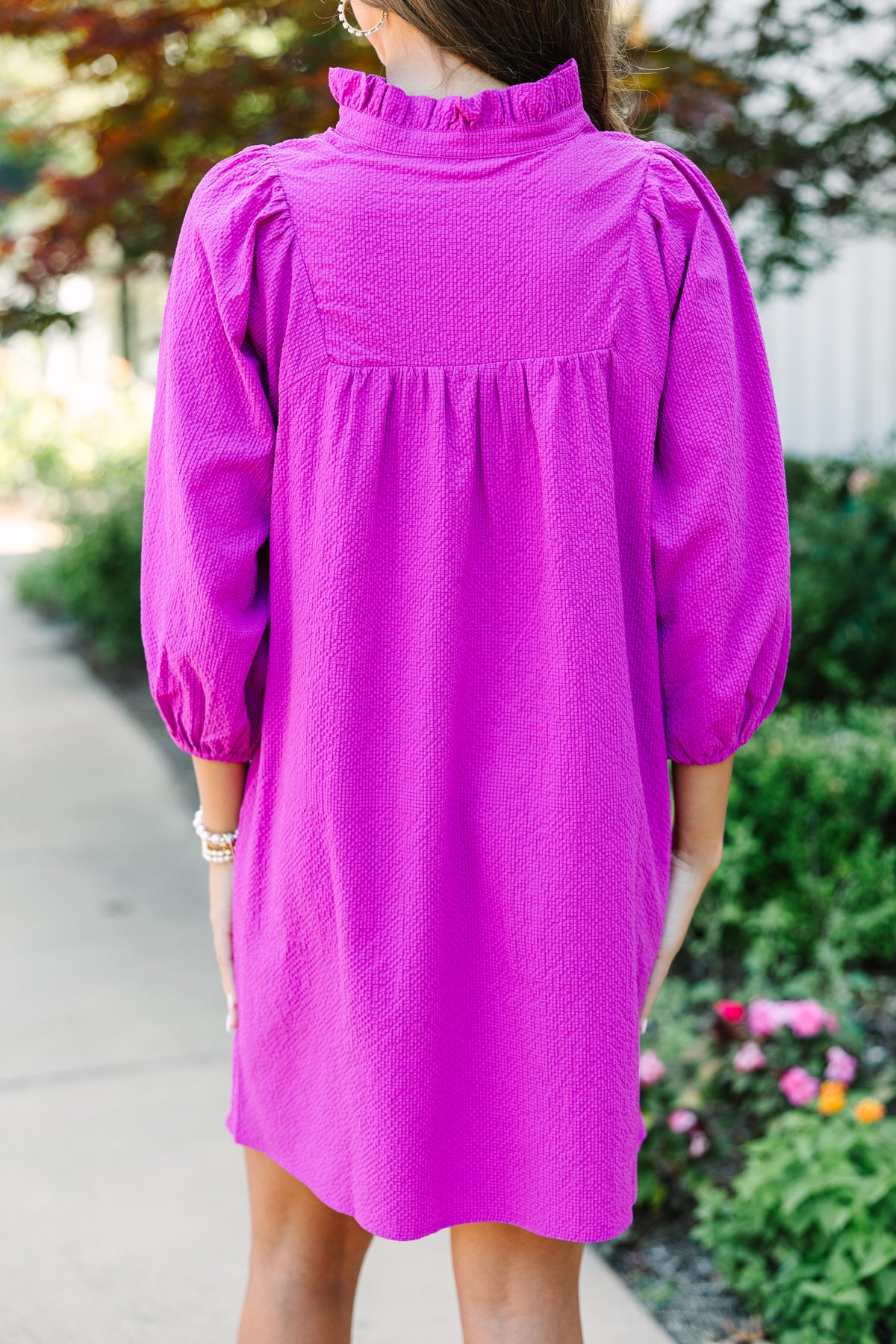 THML: Above And Beyond Fuchsia Pink Shift Dress – Shop the Mint