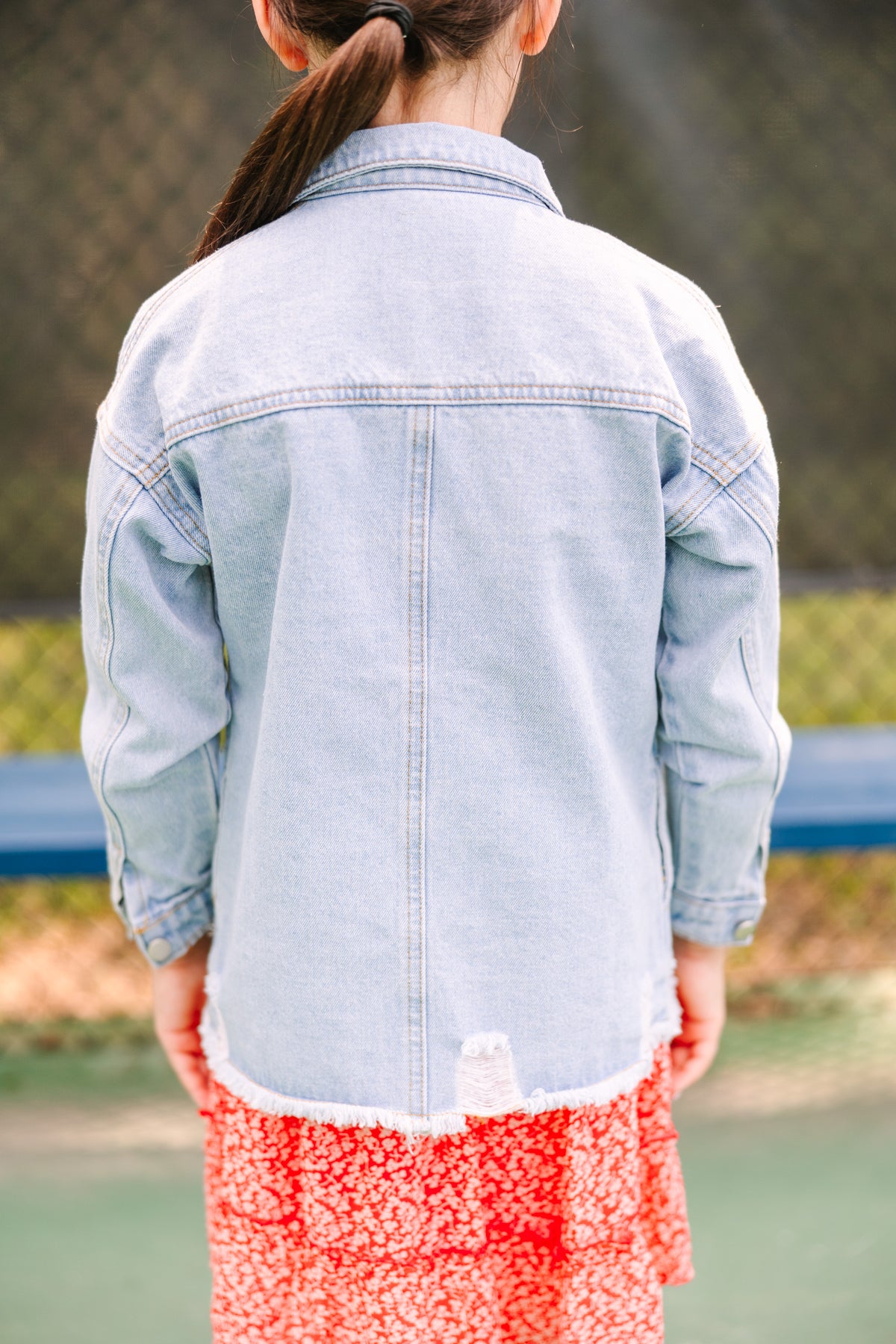 Girls: Be Yourself Light Wash Denim Jacket – Shop the Mint