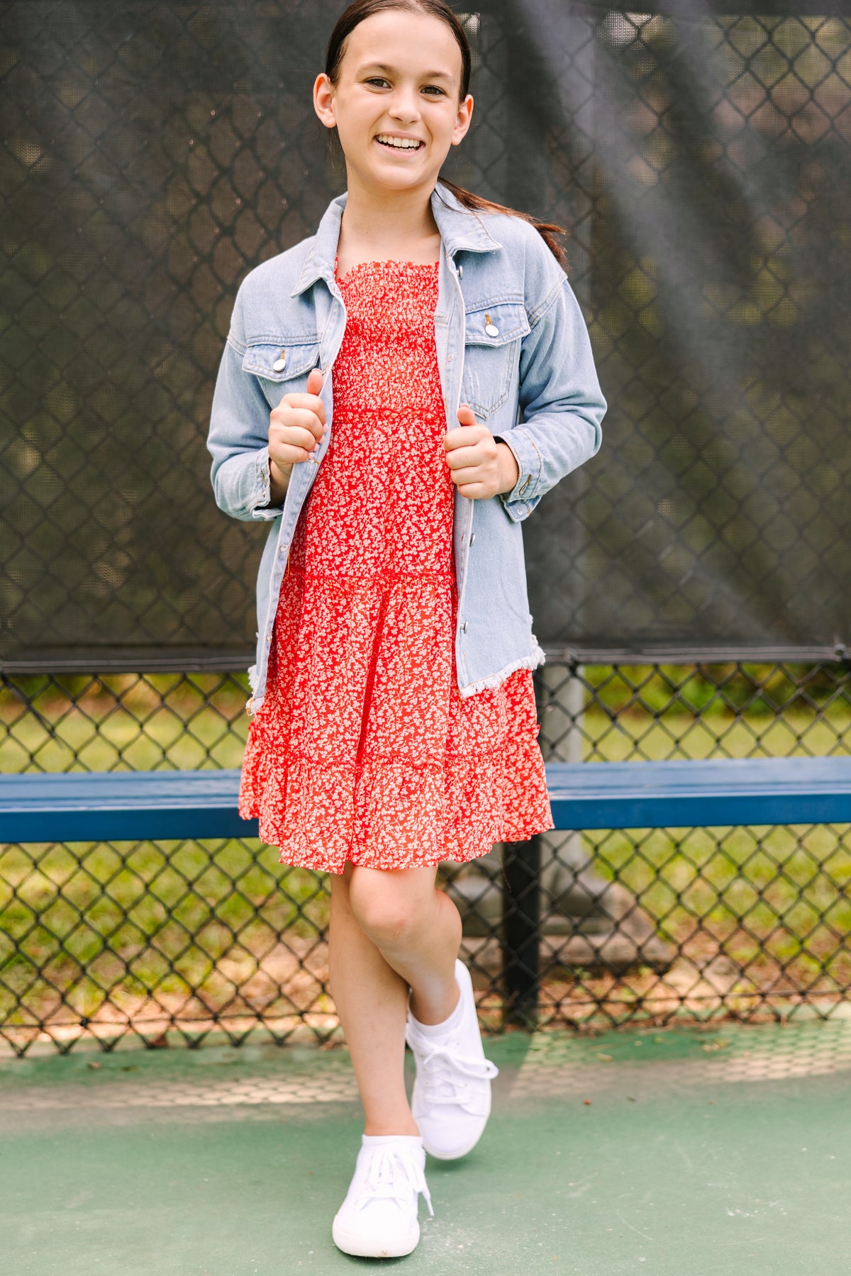 Girls: Be Yourself Light Wash Denim Jacket – Shop the Mint