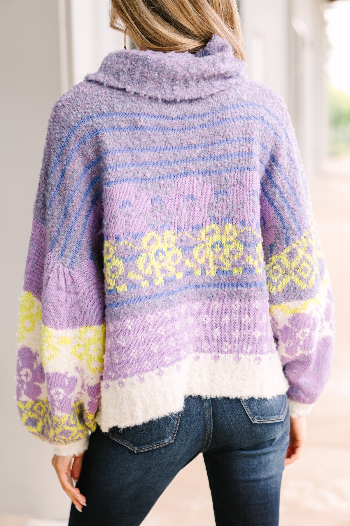Fate: Never Miss Purple Floral Sweater – Shop the Mint