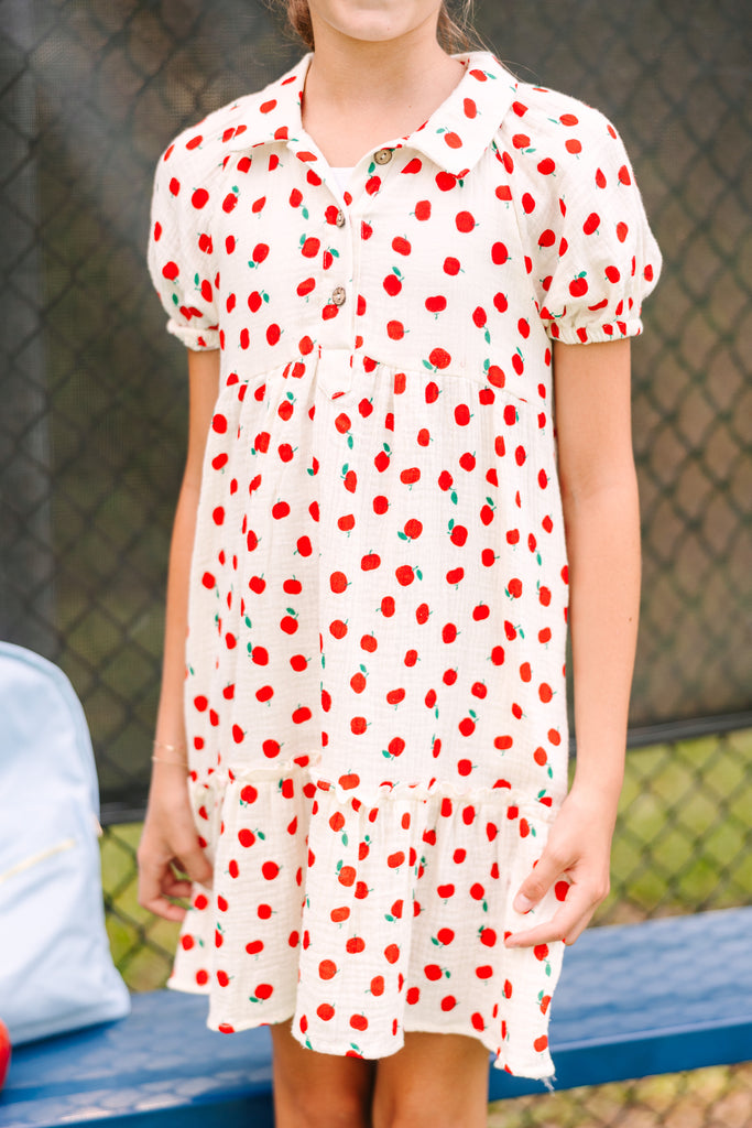 Girls: Teachers Pet Red Apple Print Dress – Shop the Mint