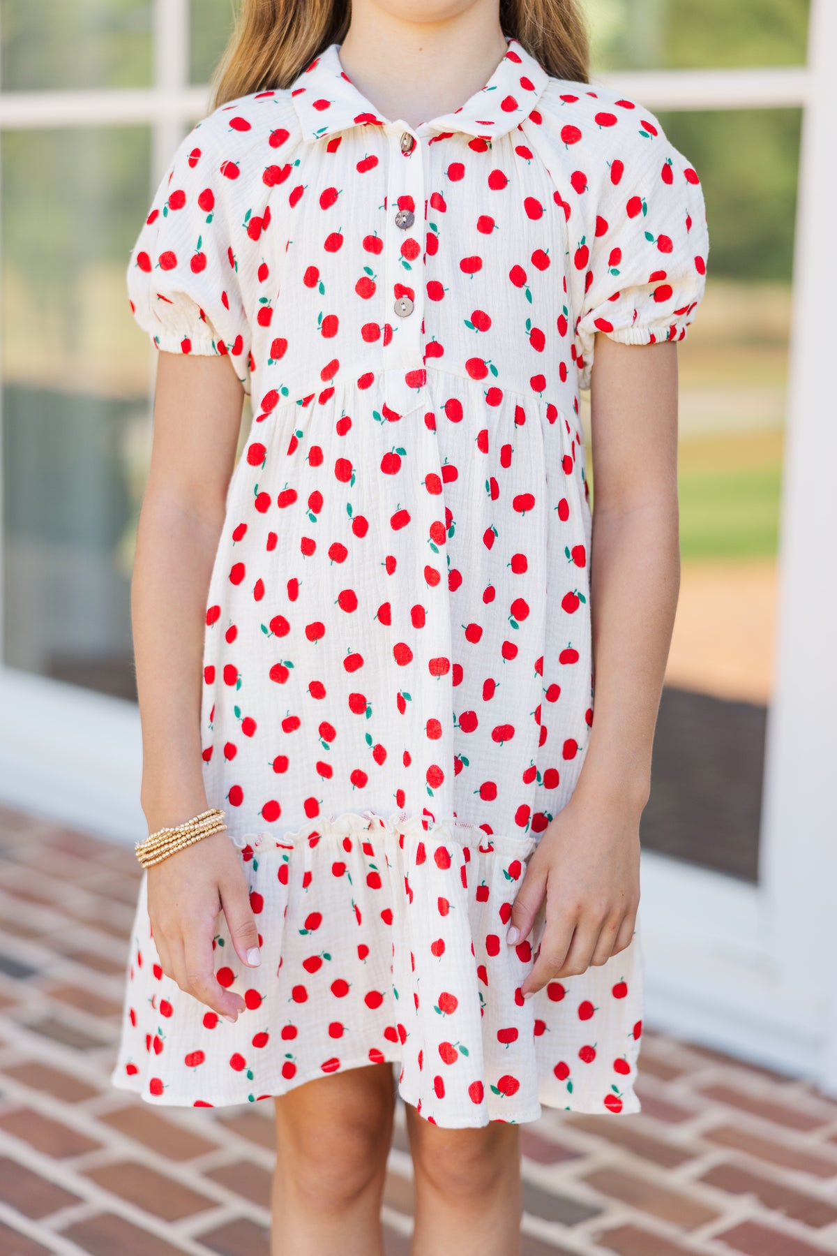 Girls: Teachers Pet Red Apple Print Dress – Shop the Mint