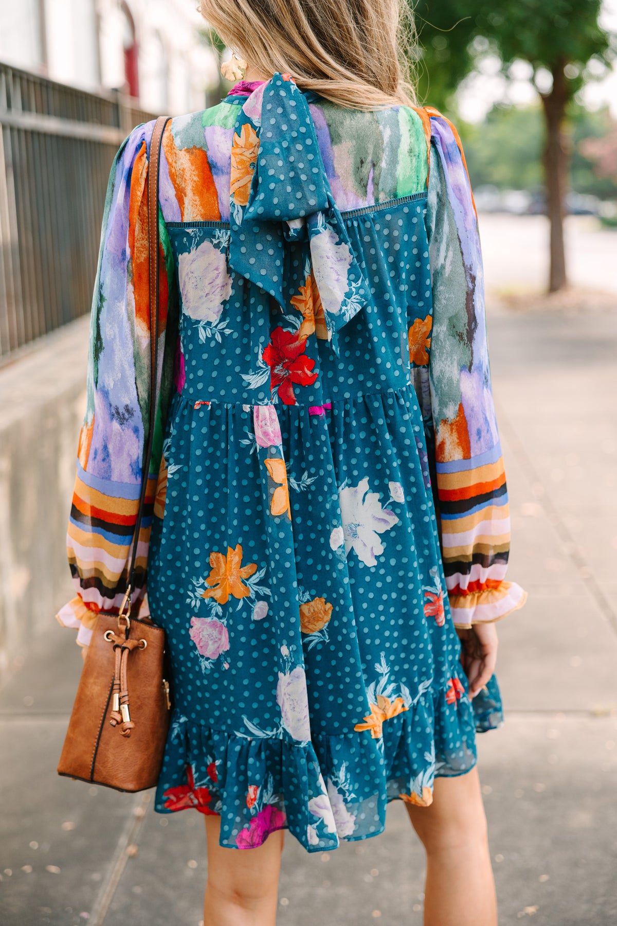 Fate: Problem Solved Teal Blue Floral Dress – Shop the Mint