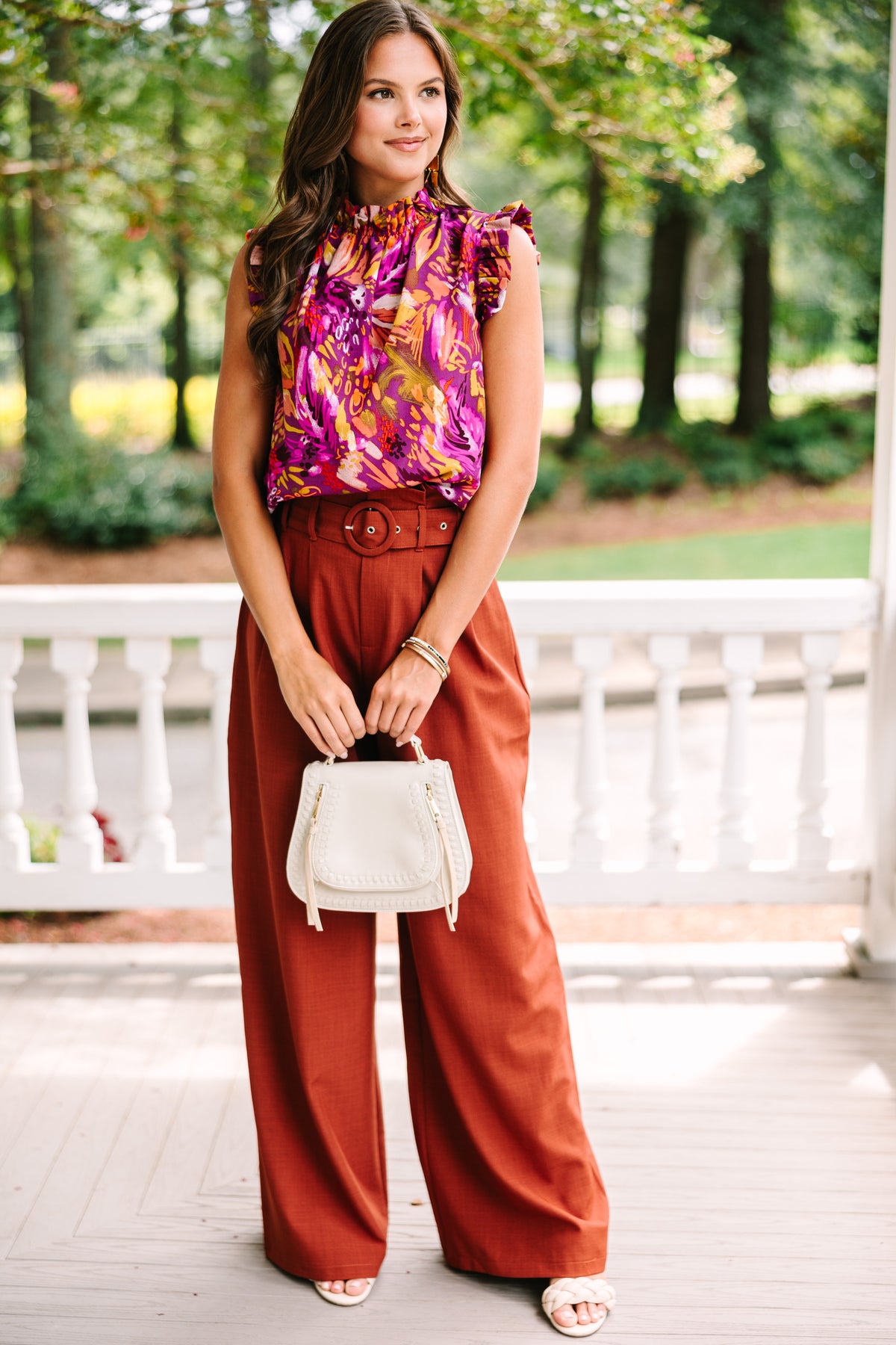 Put It To The Test Plum Purple Floral Tank – Shop the Mint