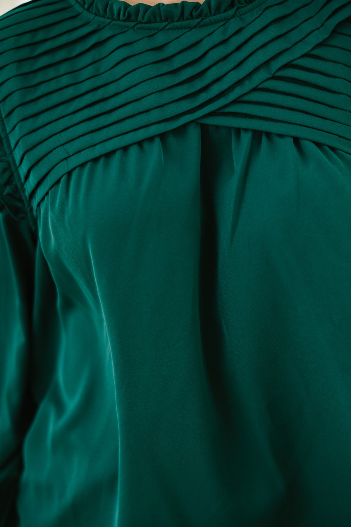 Save Your Applause Emerald Green Ruffled Blouse – Shop the Mint