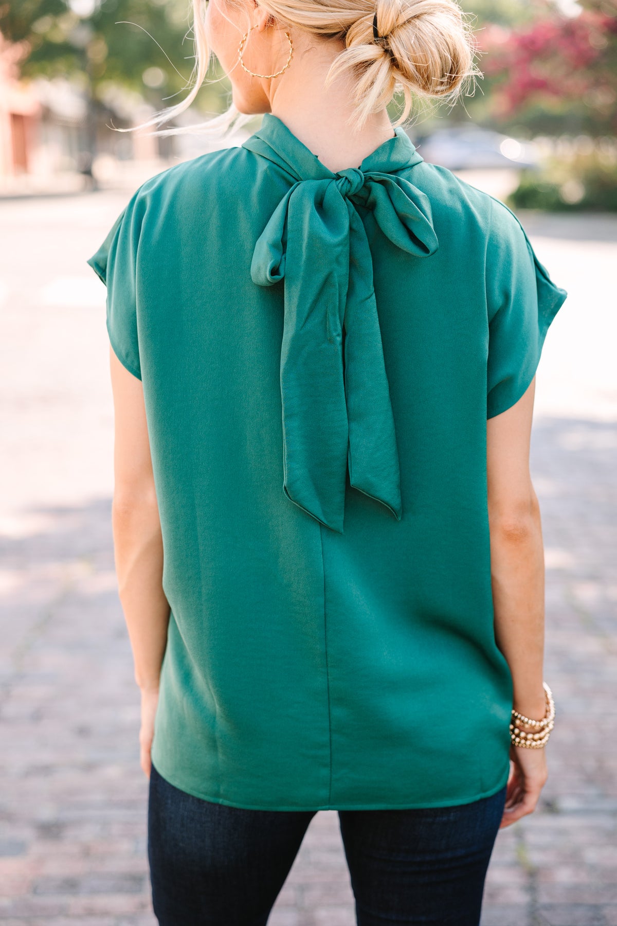 Take A Look Emerald Green Blouse – Shop the Mint