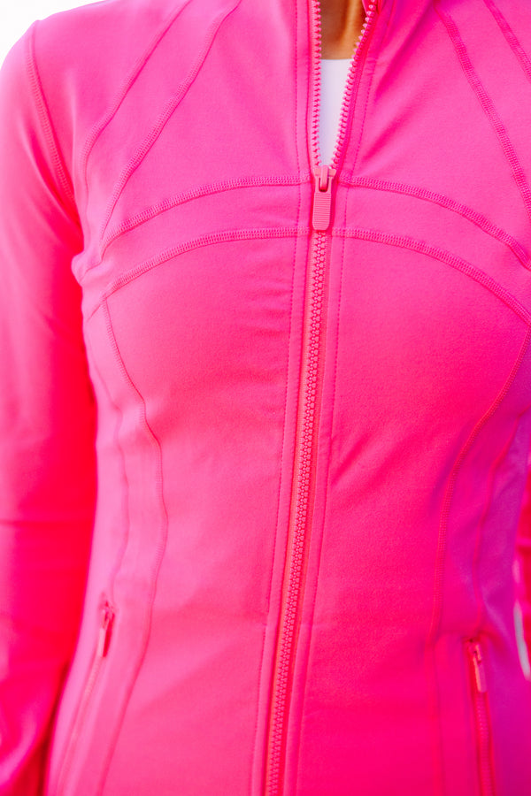On Your Terms Fuchsia Pink Jacket – Shop the Mint