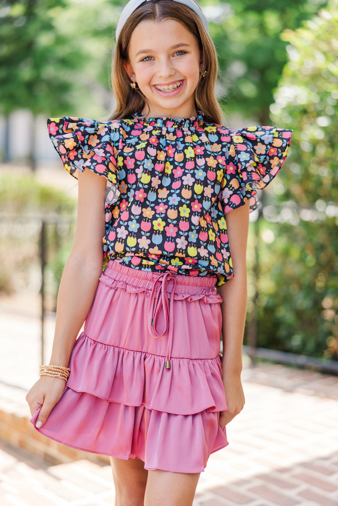 Girls: Take The Leap Light Pink Satin Skort – Shop the Mint