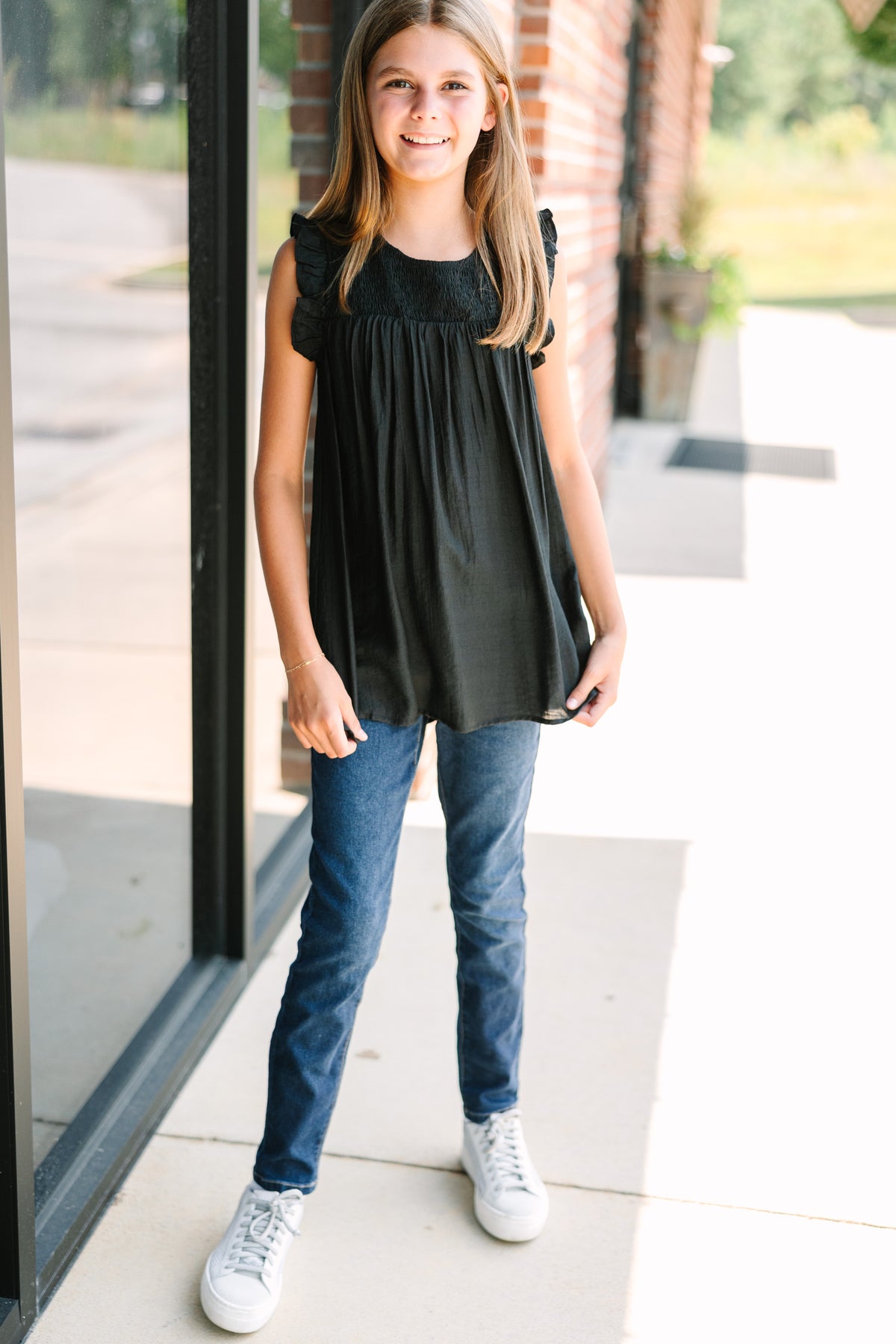 Girls: Longing For Fun Black Ruffled Tunic – Shop the Mint