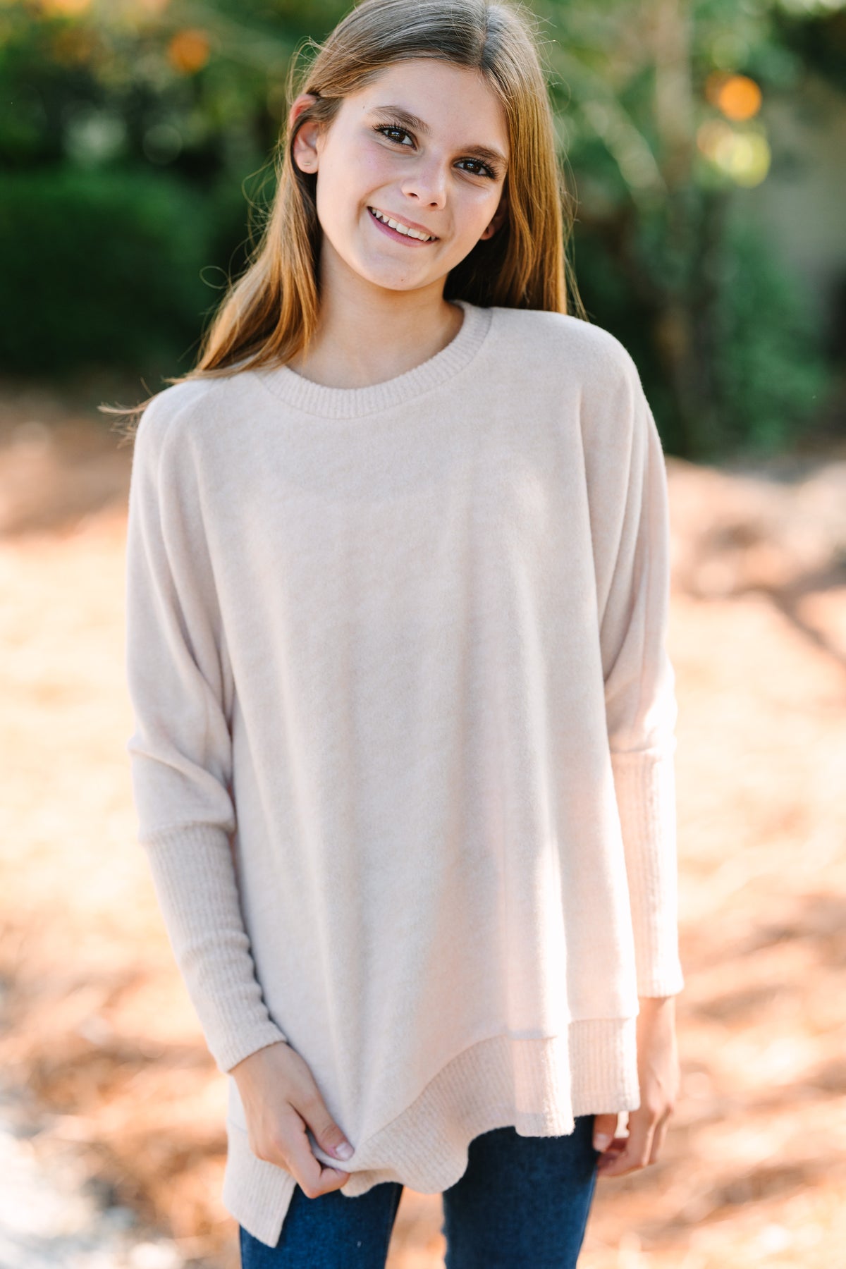 Girls: Always Fun Oatmeal Brown Tunic – Shop the Mint