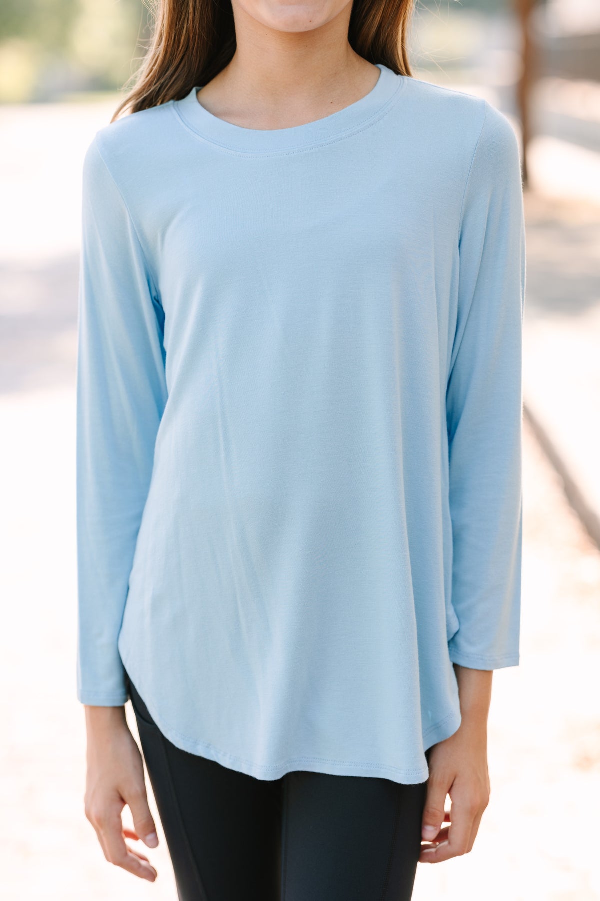 Girls: Won't Let You Down Light Blue Classic Top – Shop the Mint