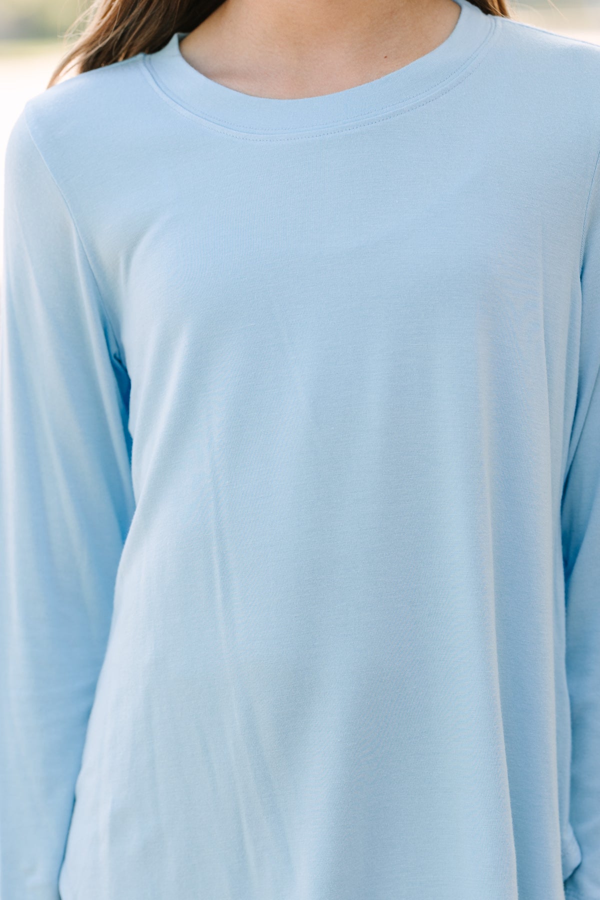 Girls: Won't Let You Down Light Blue Classic Top – Shop the Mint