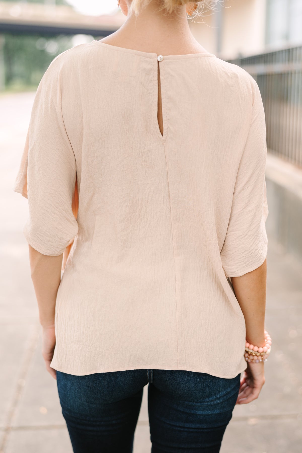 Happy Thoughts Taupe Brown Tied Blouse – Shop the Mint
