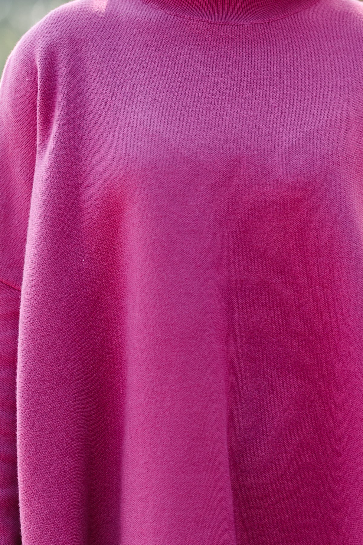 Going With You Magenta Purple Mock Neck Sweater – Shop the Mint