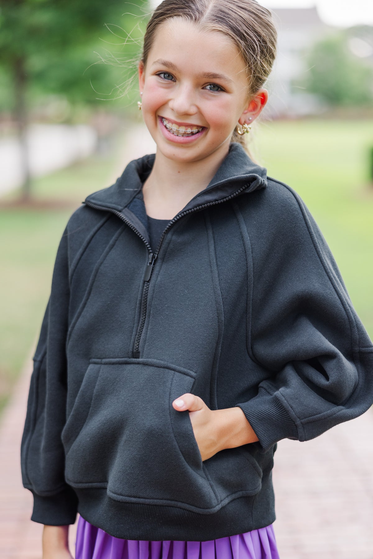 Girls: Always Direct Black Pullover – Shop the Mint