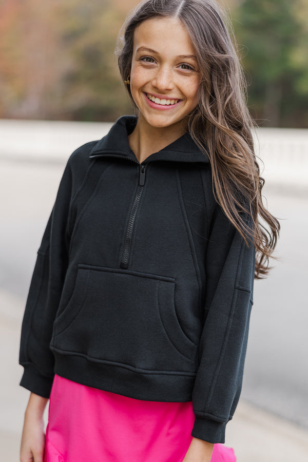 Girls: Always Direct Black Pullover – Shop the Mint