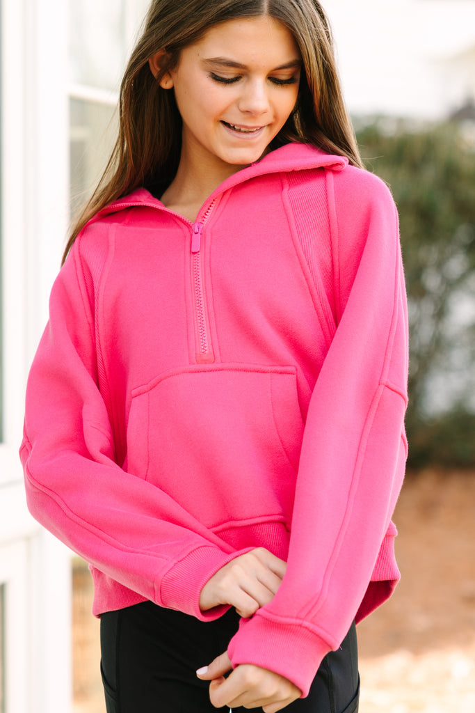Girls: Always Direct Fuchsia Pink Pullover – Shop the Mint