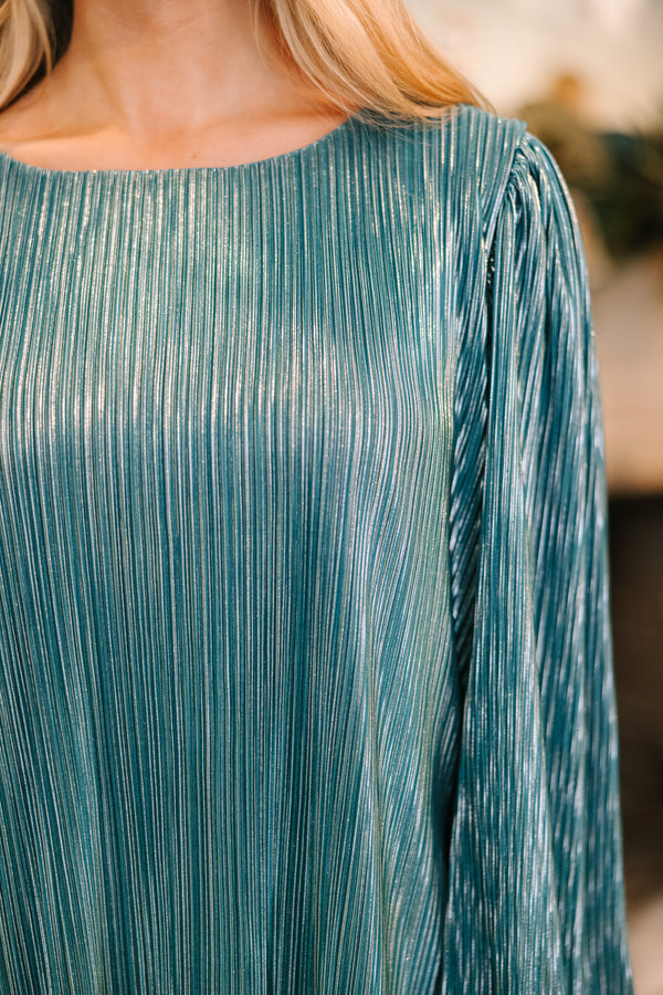 All I Have To Do Emerald Metallic Blouse – Shop the Mint