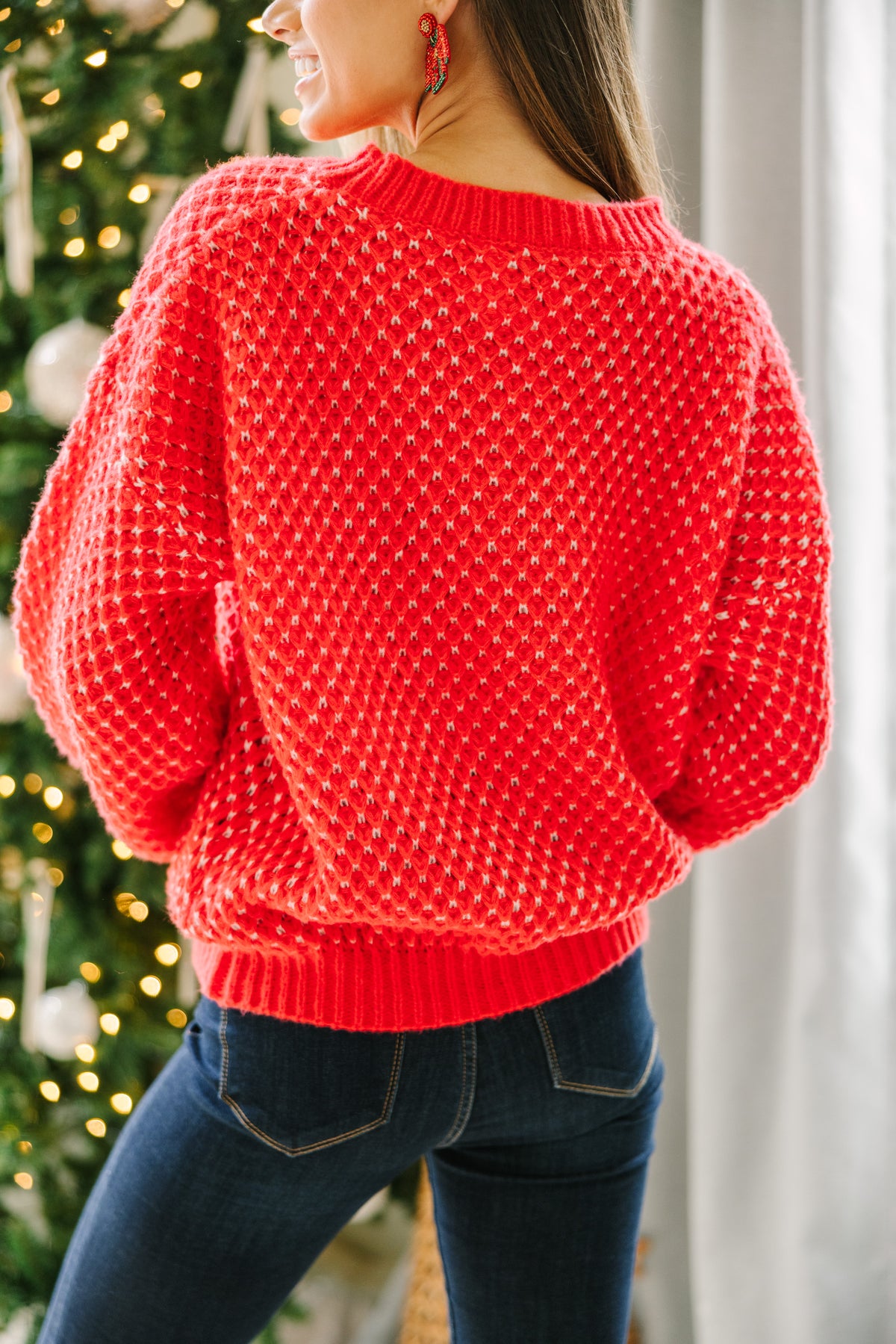 On My Way Red Chunky Knit Sweater – Shop the Mint