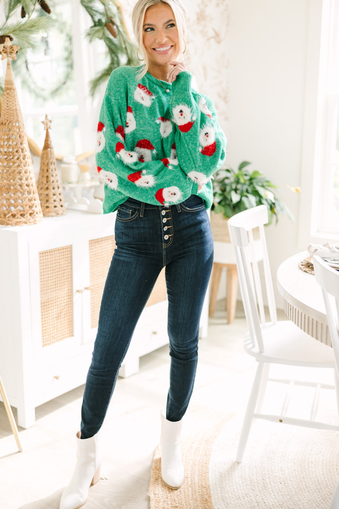 Jolly Good Fellow Green Sweater – Shop the Mint