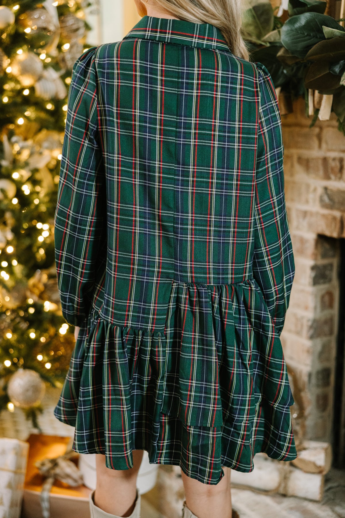 It's Your Place Green Plaid Button Down Dress – Shop the Mint
