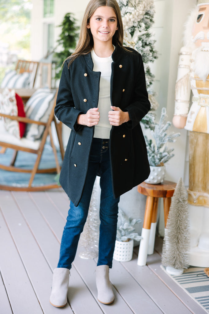 Girls: City Streets Black Coat – Shop the Mint
