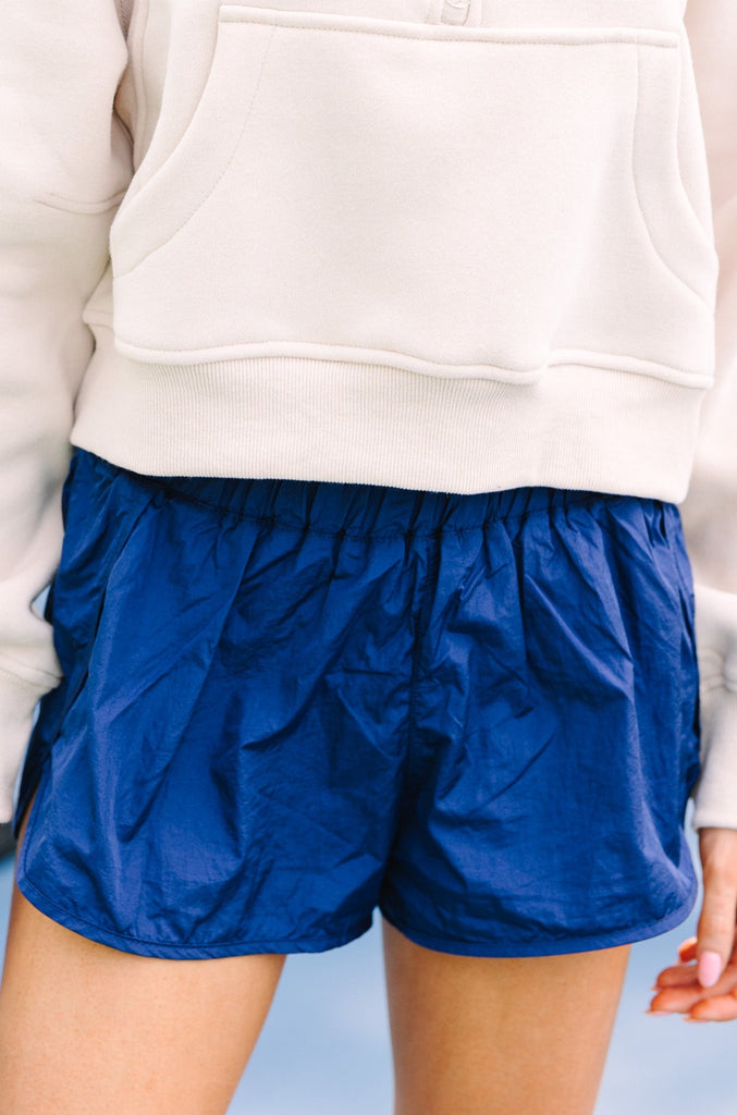 Off To A Good Start Navy Blue Running Shorts – Shop the Mint