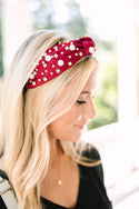 All In Maroon Embellished Headband – Shop the Mint
