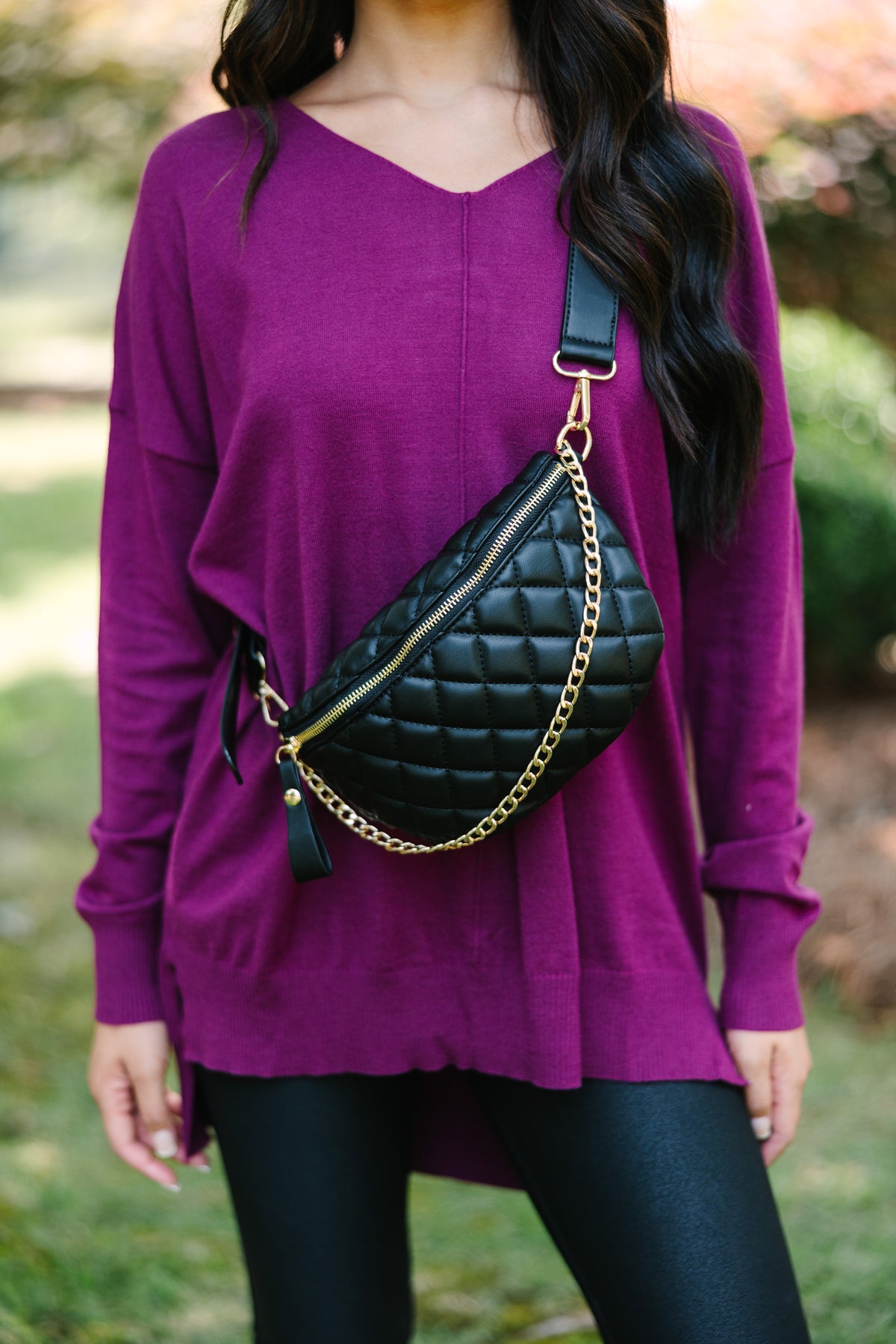 Chic Intuition Black Quilted Belt Bag – Shop the Mint