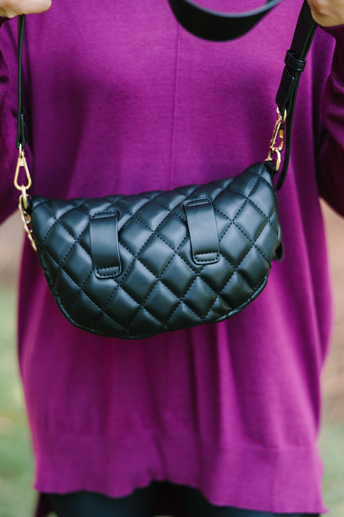 Chic Intuition Black Quilted Belt Bag – Shop the Mint