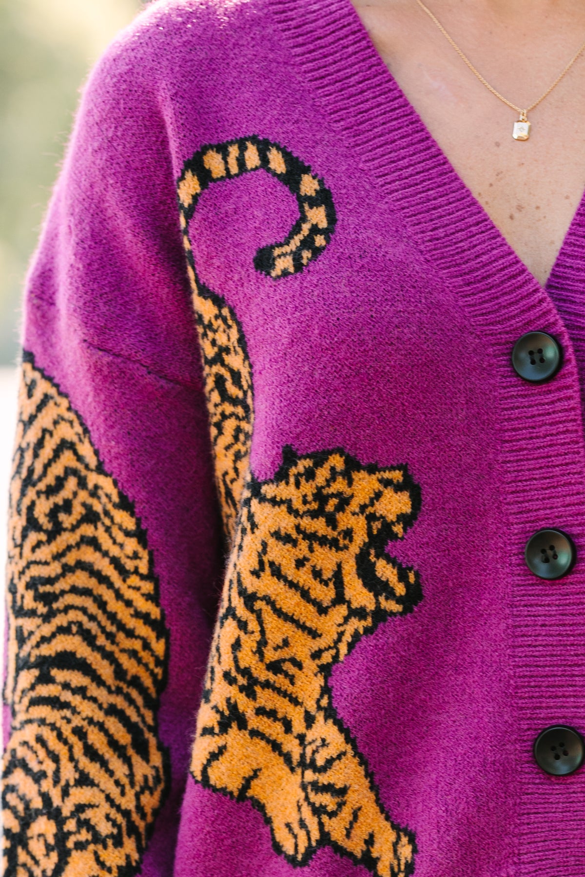 Born To Be Wild Plum Purple Tiger Cardigan – Shop the Mint