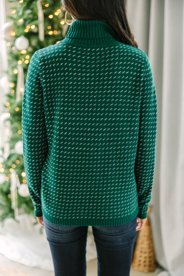 Everything You Need Forest Green Turtleneck Sweater – Shop the Mint
