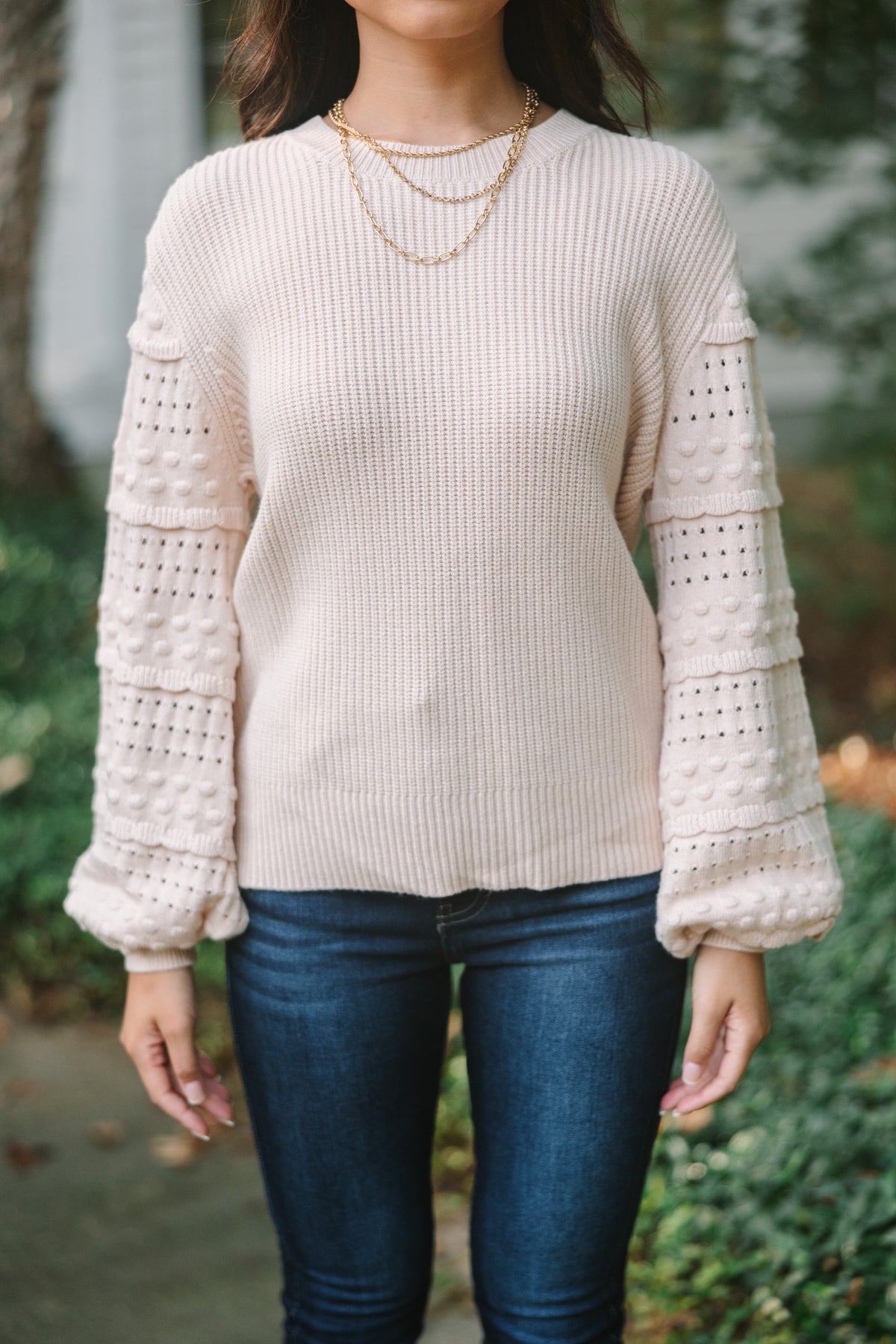 Living On Love Oatmeal White Ribbed Sweater – Shop the Mint