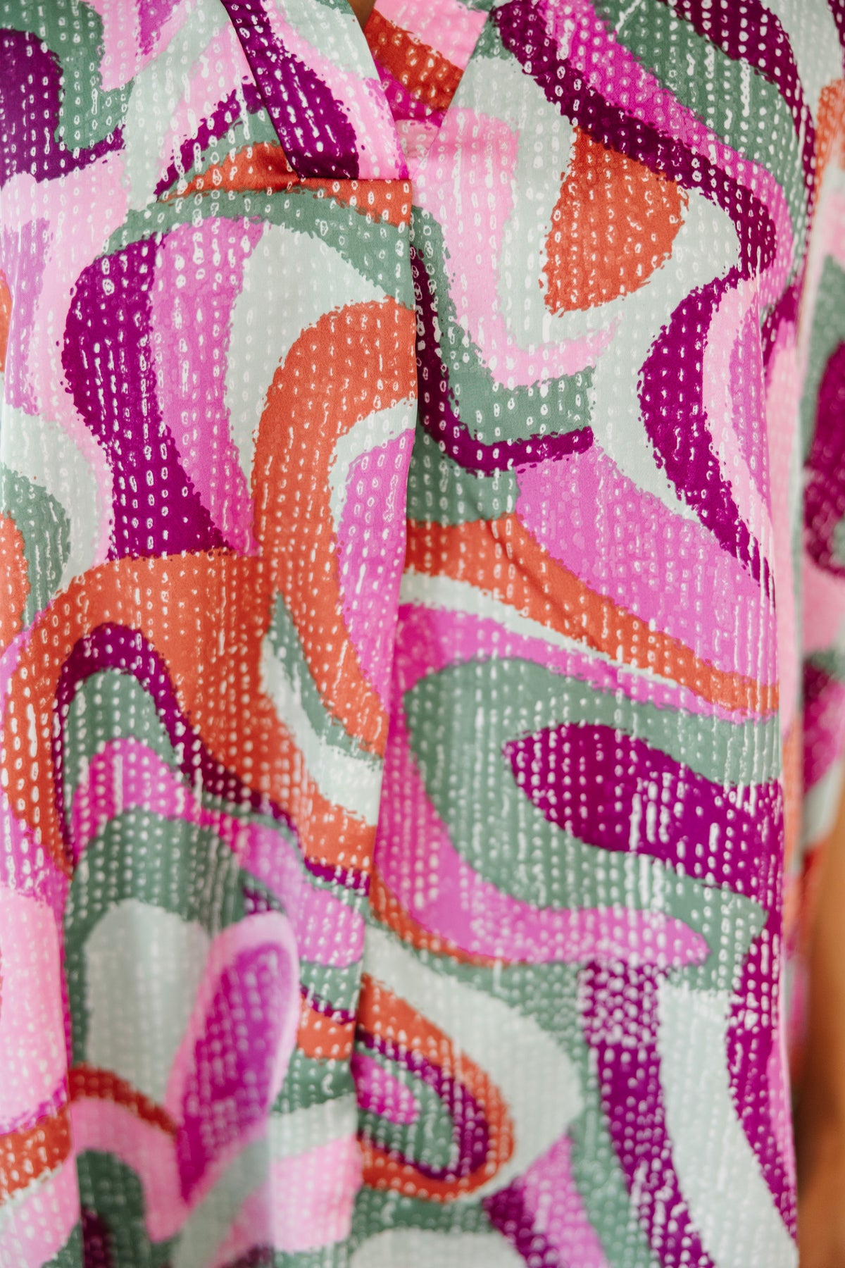 Retro Rendezvous Purple Abstract Blouse – Shop the Mint