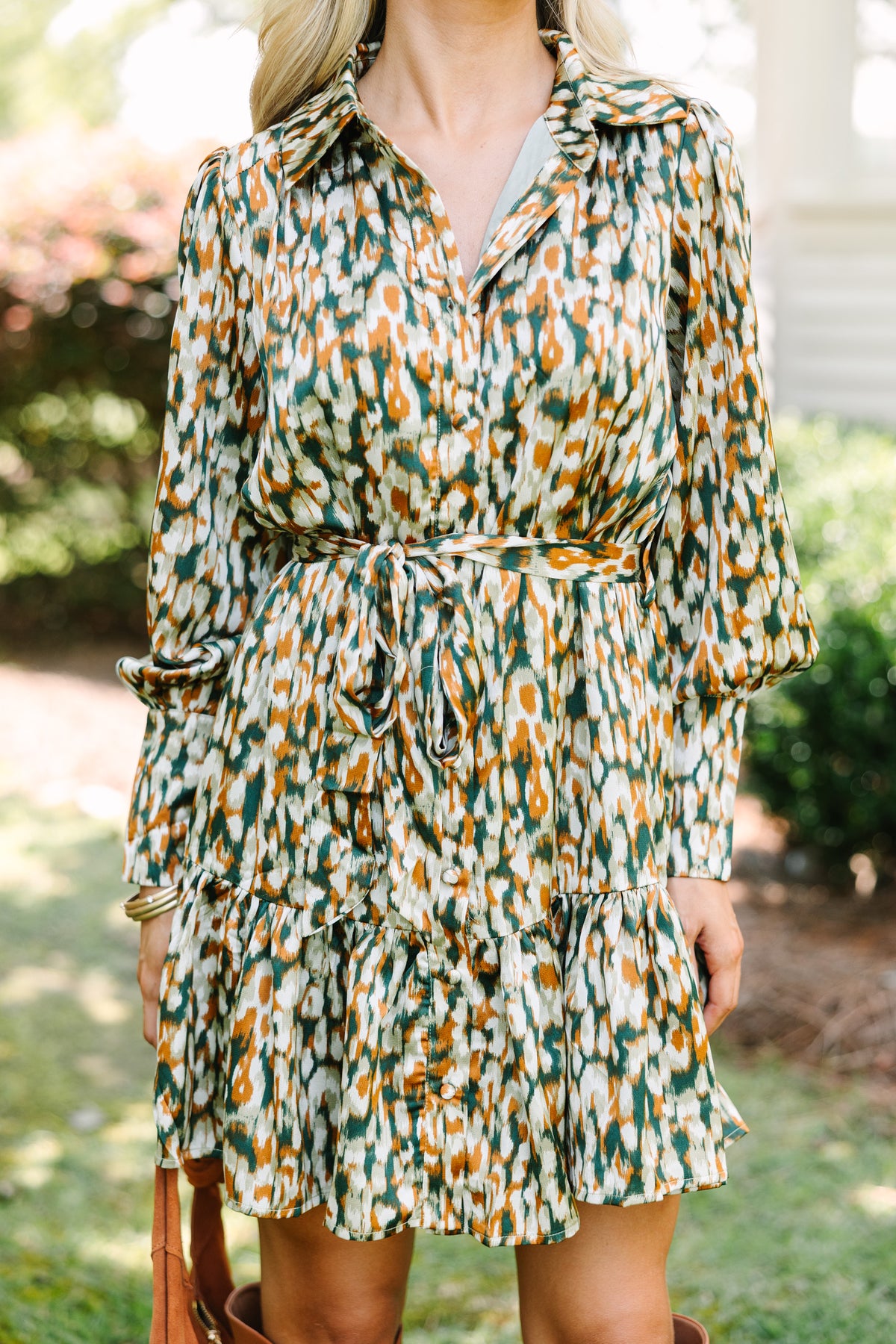 Feel The Same Way Hunter Green Abstract Dress – Shop the Mint