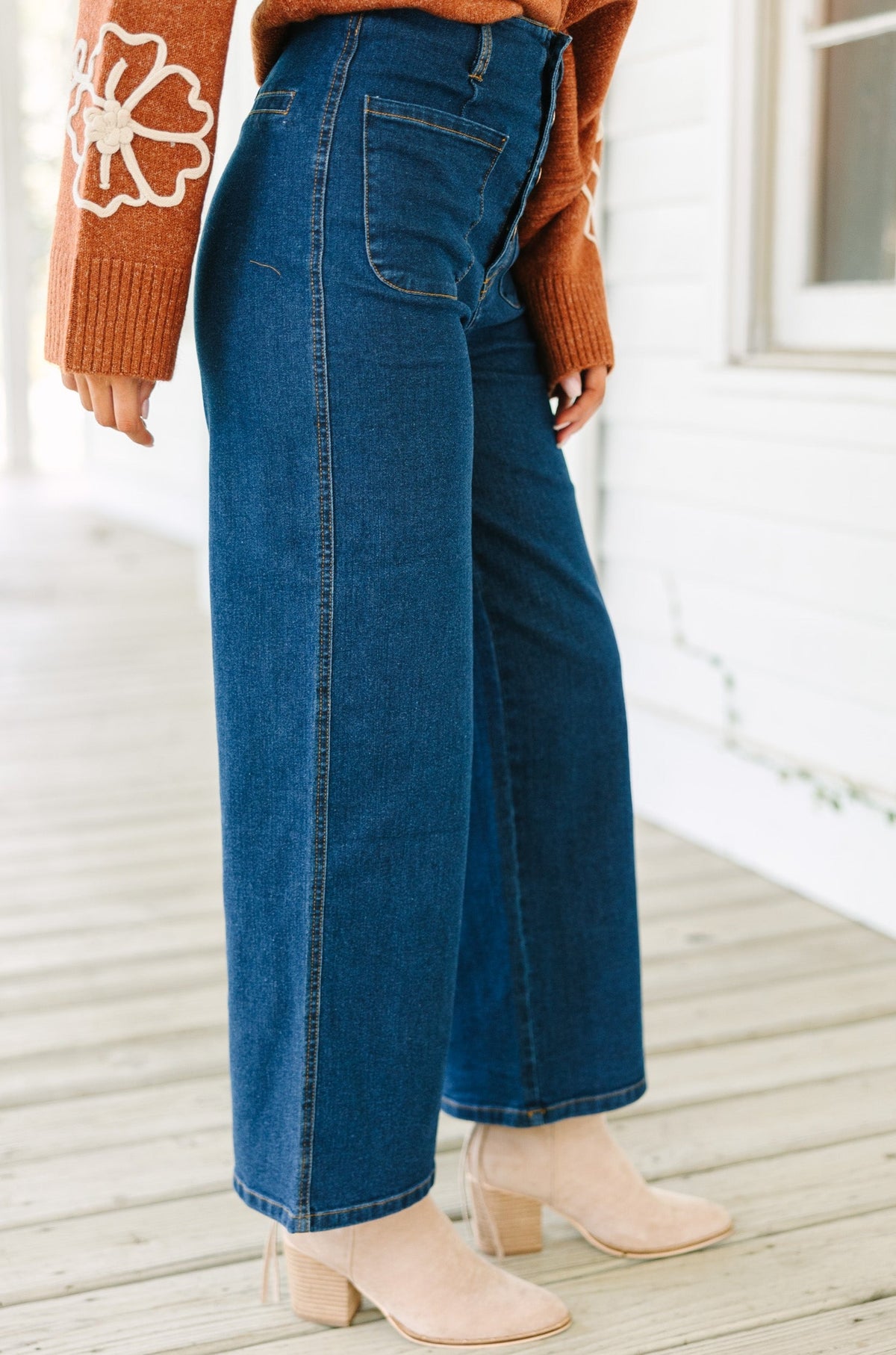 More To Love Dark Blue Denim Pants – Shop the Mint