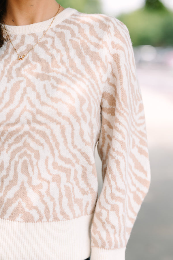 From Now On Cream White Zebra Sweater – Shop the Mint