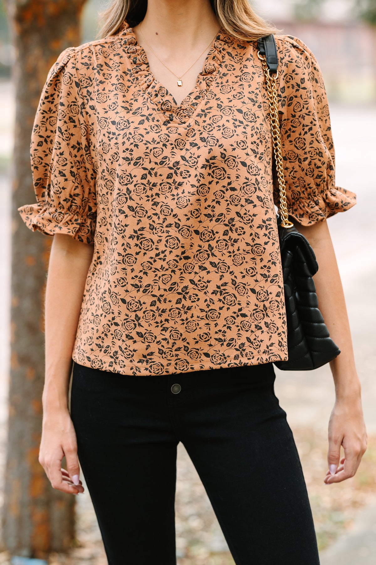 Coming Back To You Camel Brown Faux Suede Blouse – Shop the Mint