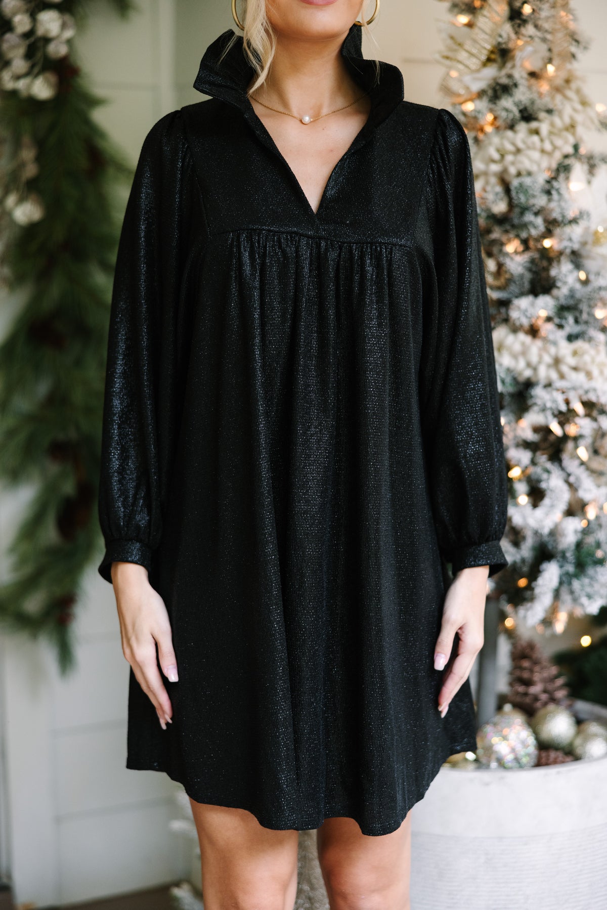 Looking For Fun Black Glitter Dress – Shop the Mint