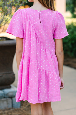 Girls: Just Too Sweet Pink Polka Dot Dress – Shop the Mint