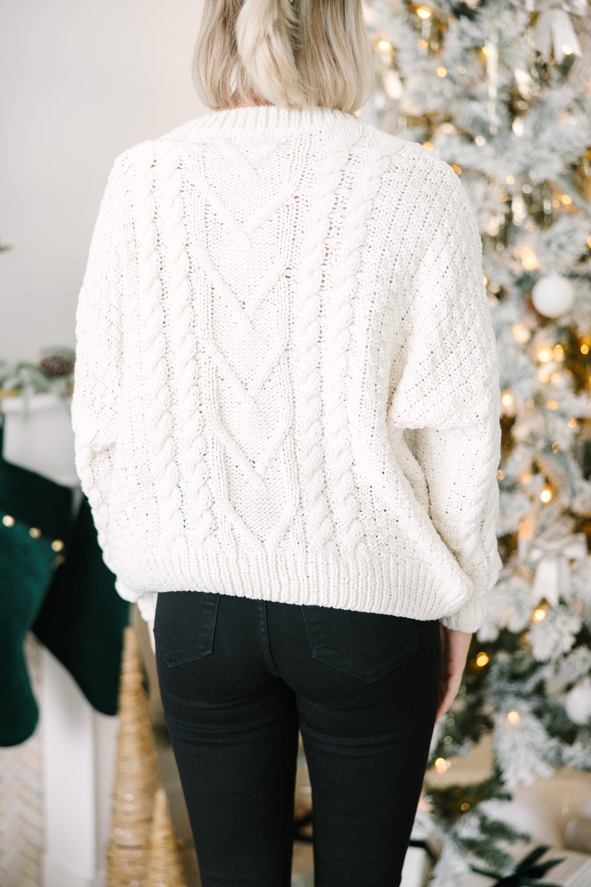 Fate: Just A Thought Cream White Embellished Sweater – Shop the Mint