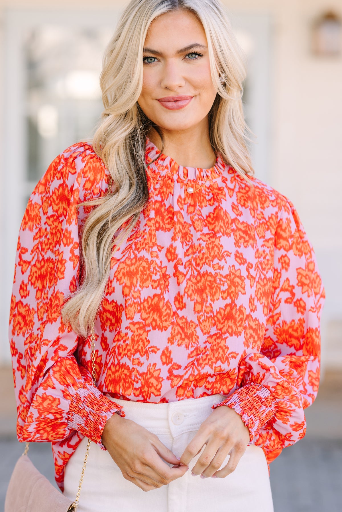 Can't Change Pink Abstract Blouse – Shop the Mint