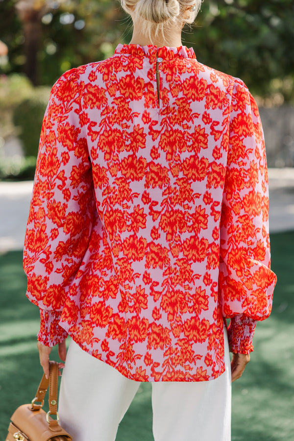 Can't Change Pink Abstract Blouse – Shop the Mint