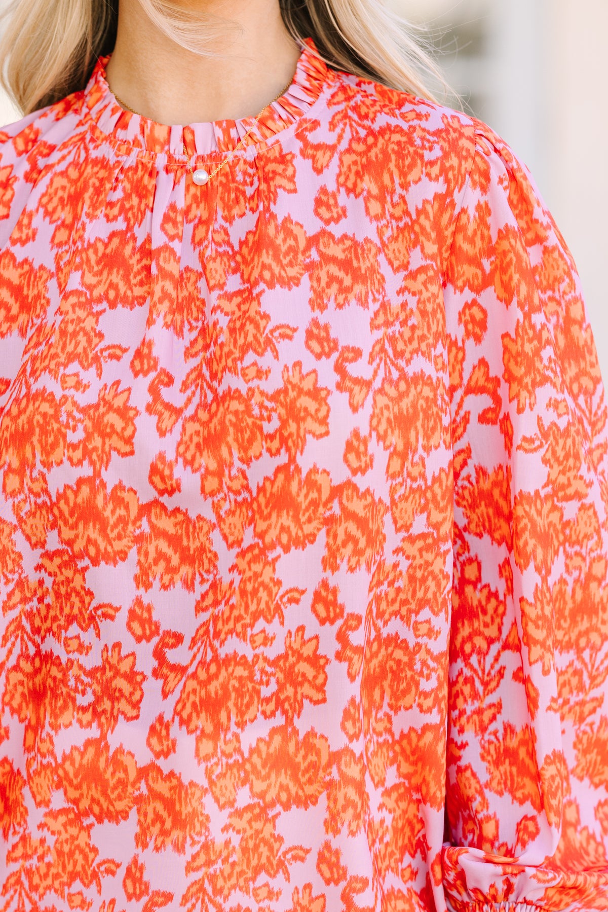 Can't Change Pink Abstract Blouse – Shop the Mint